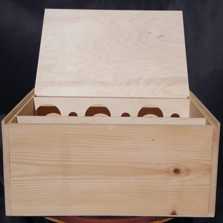 Magnum Bottle Wine Crate – 1/2″ Wood – Central Coast Packaging Services