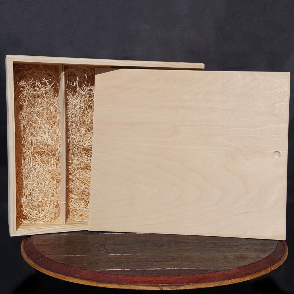 4 Bottle Wine Crate – 1/2″ Wood – Central Coast Packaging Services